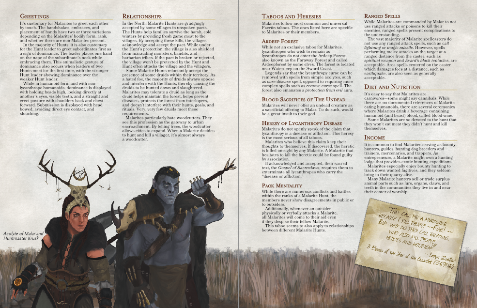 Malar: The Beastlord Compendium – Tatoskok Studios